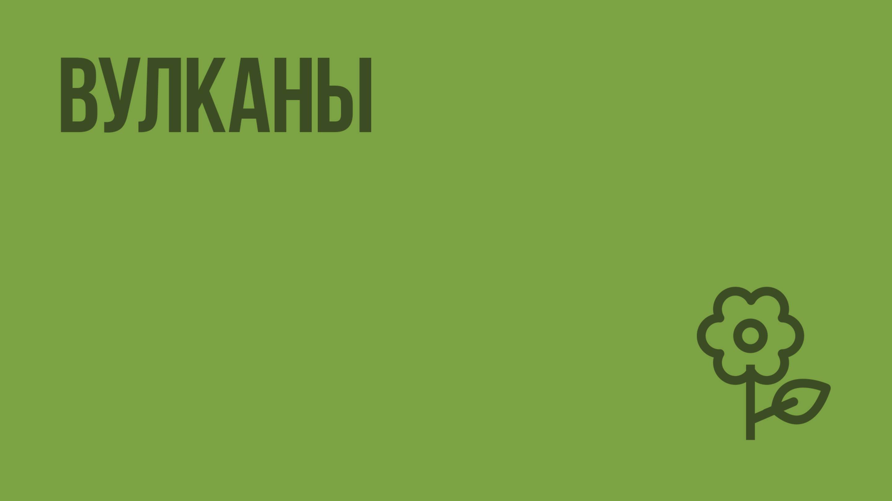 Вулканы. Видеоурок по природоведению 5 класс