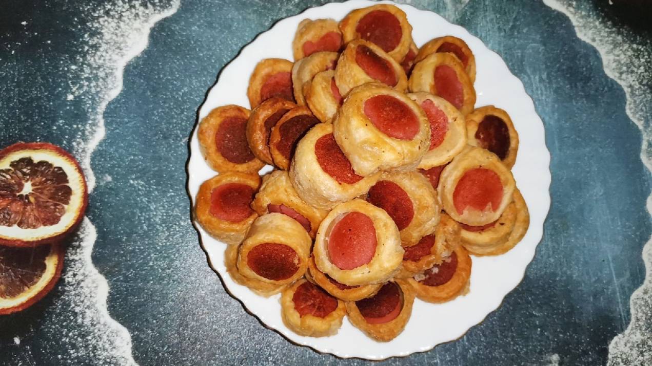 На ночь голодным смотреть нельзя!!МИНИМУМ работы -МАКСИМУМ вкуса!ПЫШНЫЕ и ВОЗДУШНЫЕ Сосиски в ТЕСТЕ