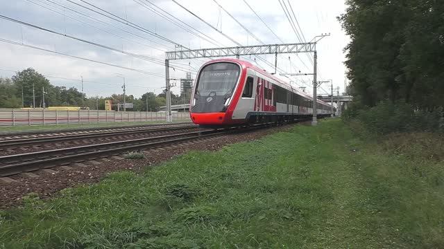 Электропоезд ЭГЭ2Тв-006 "Иволга 3.0" (аренда ЦППК) приг. поезд №7283/7284 Ипподром - Зеленоград.