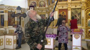 Генеральная уборка храма перед Пасхой