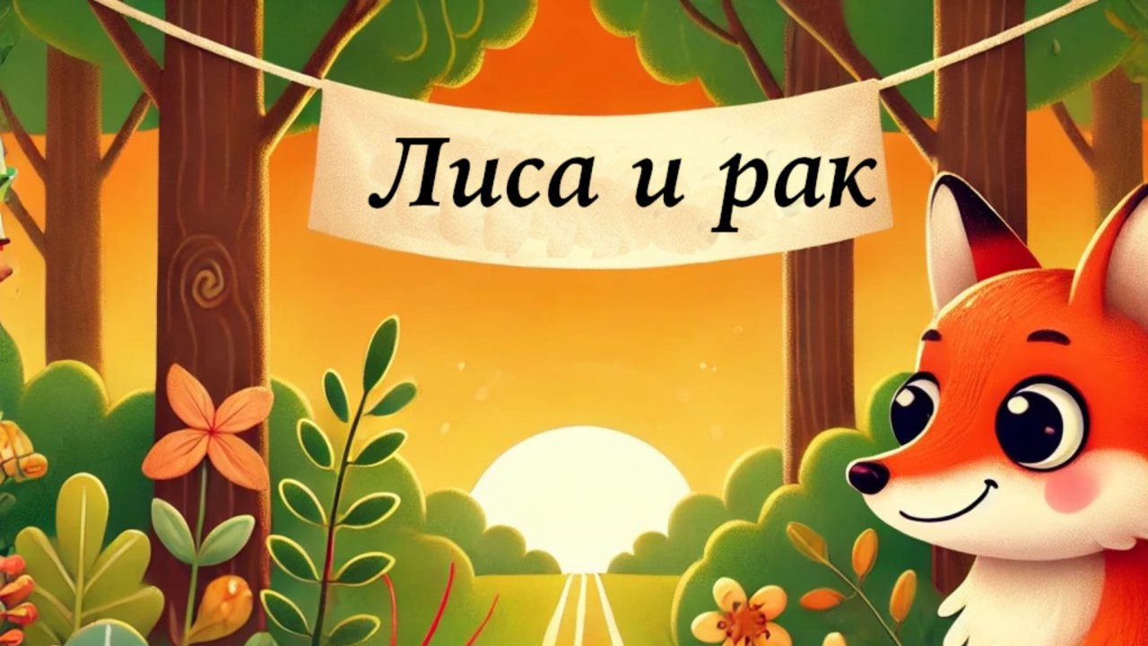 Лиса и рак Русская народная сказка