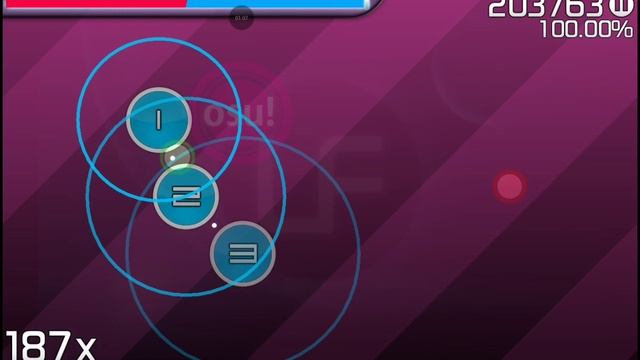 Геймплэй из игры Osu!