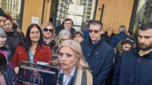 Након саслушања, изјаве су дали адвокати Предраг Марковић, Јелена Павловић, Иван Нинић.