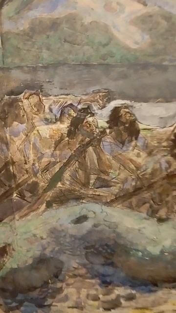 Врубель. Хождение по водам. Роза. Другие акварели.