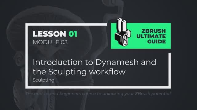 3-1 Dynamesh and sculpting workflow