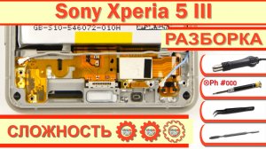 Как разобрать Sony Xperia 5 III XQ BQ62 G Разборка в деталях
