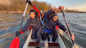 Первая тренировка РЖД-гребцов 2025 на воде! Начало положено!