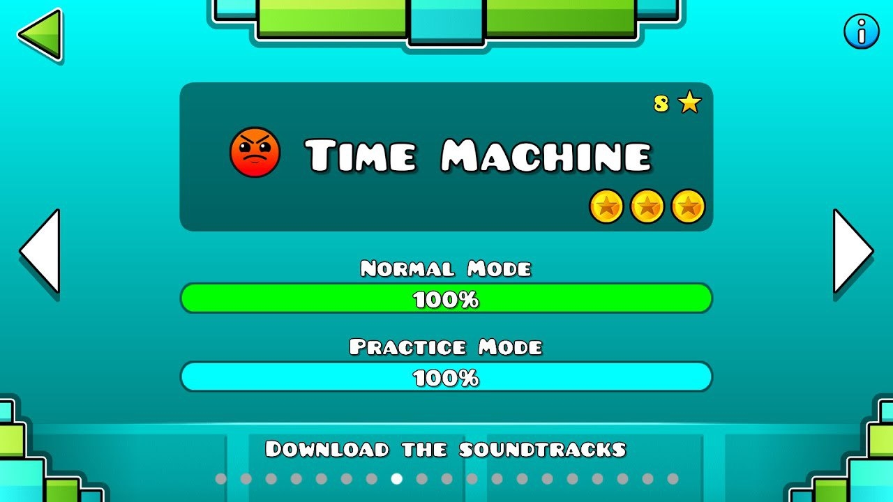 Geometry Dash - Time Machine (Все Монеты)