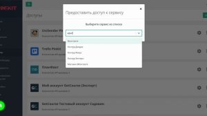Как добавить сервис в Пинкит (предоставить доступ)