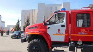 Зауральские огнеборцы МЧС России «отрепетировали» ликвидацию пожара в областной филармонии