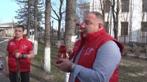 Доставили "Огонь памяти" в Данилов