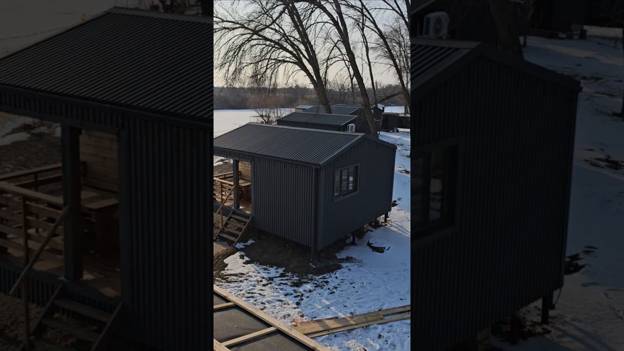 Мини Барн Хаус 7×5м Каркасные Домик #дом34кафян #волгоград #каркасныйдом #барнхаус