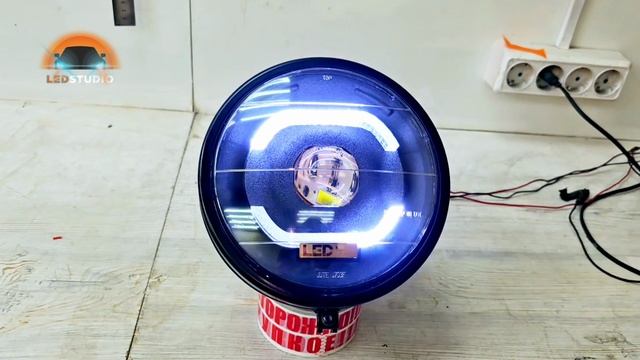 Урал мото фара тюнинг проект модернизации света Ledstudio