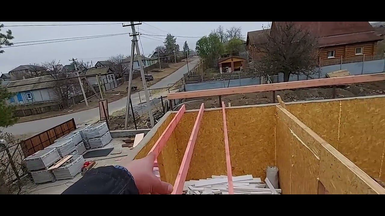 Обзор, Благоустройство участка, Сип панельный дом 16,2×10,8м