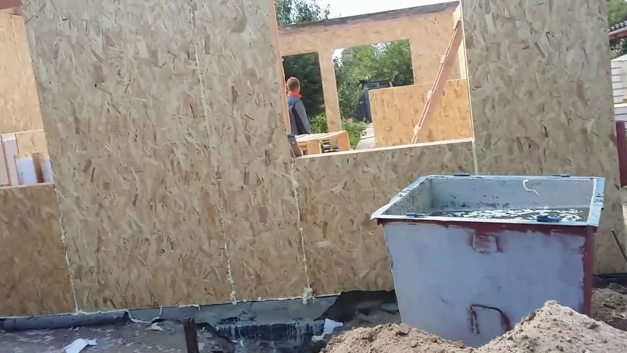 Каркасный Сип панельный мансардный дом 6×10,5м