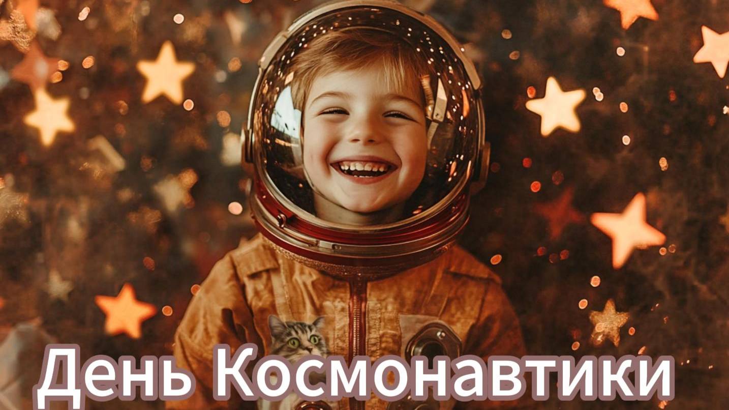 День космонавтики Кот и Космонавт 
Космонавт  и кот Барс приключение в космосе