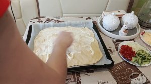 Готовим пиццу__ моя рассада огурцов__игривый Оскар__