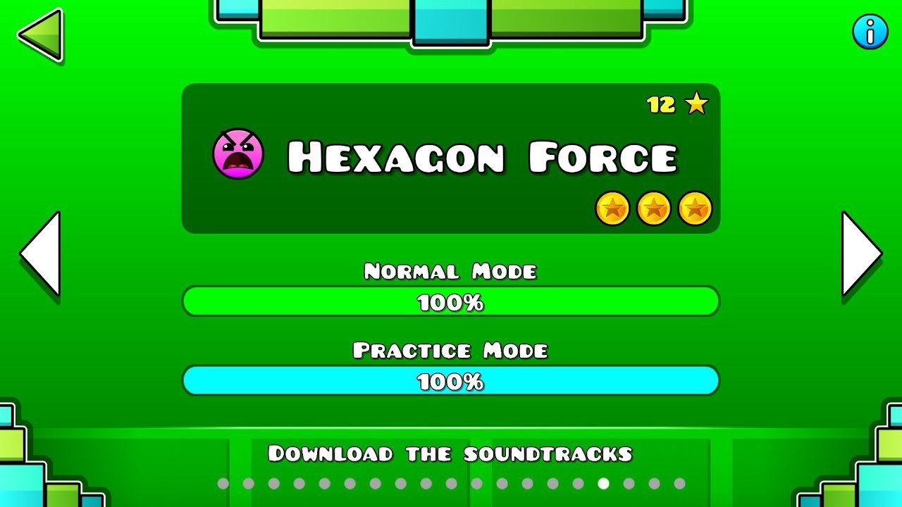 Geometry Dash - Hexagon Force (Все Монеты)