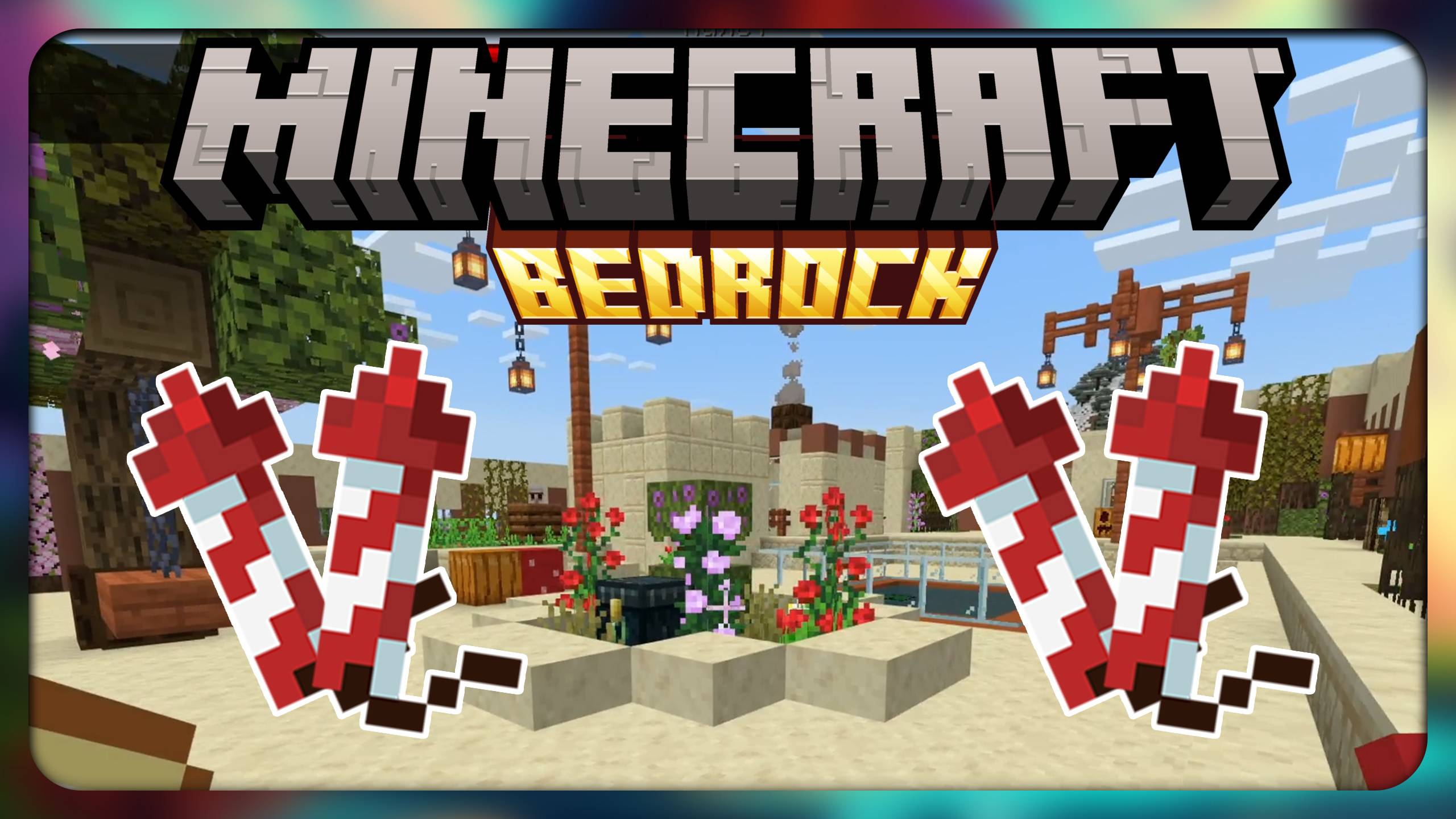 Защита большого поселения - имеет красивую награду | Minecraft Bedrock