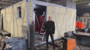Строящаяся модульная котельная на базе трёх автоматических котлов Vulkan Eko-Max 150