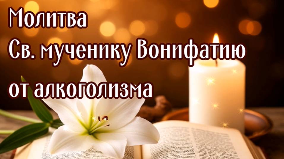 ОТ ПЬЯНСТВА ВОНИФАТИЮ