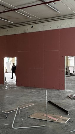 Возведение перегородок из ГКЛ гипсокартона по системе Кнауф С111