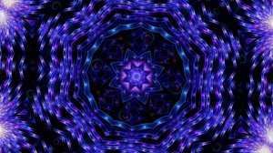 The Splendor of Color Kaleidoscope Video with mirrors from 6 to 20 - Blue-1 ver. II