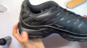 Nike Air TN triple black shoe cleaning / restoration!