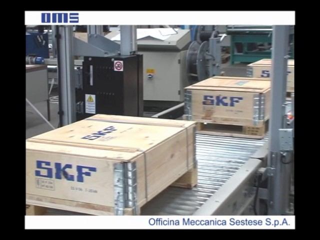 Упаковка подшипников SKF в автоматическом режиме на оборудовании компании OMS RG875