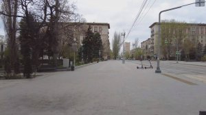Утренняя прогулка на 5км. Волгоград. ул. Советская. Ремонтные работы. 13 апреля 2025