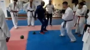 Karate training with Diosdado Hernández