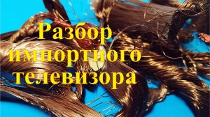 Сколько можно заработать на разборе старого импортного телевизора SONY. Заработок на разборе.