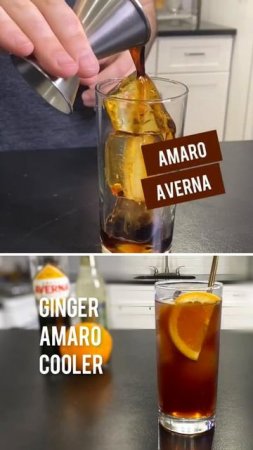 Ginger Amaro Cocktail