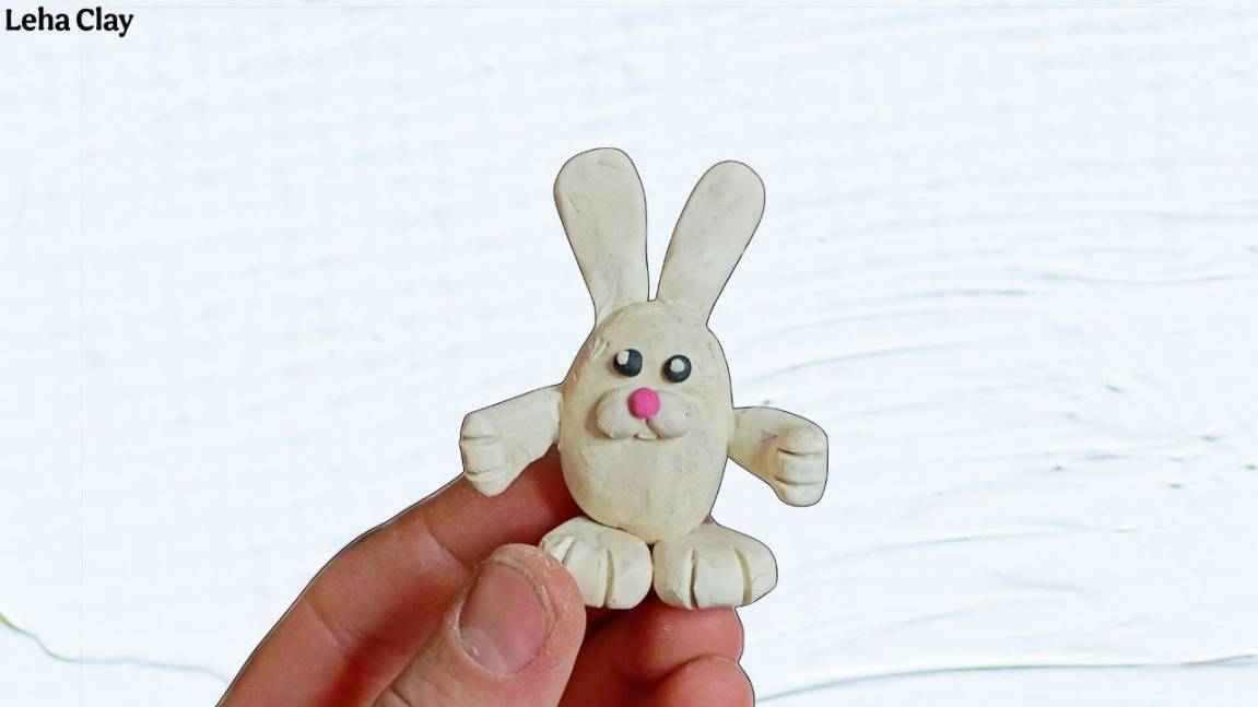 Как слепить Пасхального Кролика из пластилина / Кролик из пластилина / как сделать Кролика /Часть 2