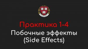 Практика 1-4 - Побочные эффекты (Side Effects) - Программирование на Python, 2022