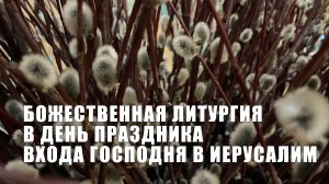 Литургия в день праздника Входа Господня в Иерусалим