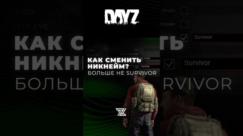 Как сменить никнейм в DayZ?