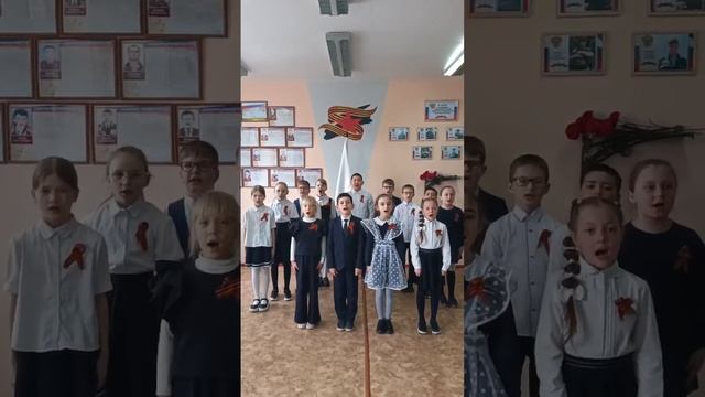 Гимн Российской Федерации, творческий коллектив МБОУ «Калининская СОШ» Омского МР