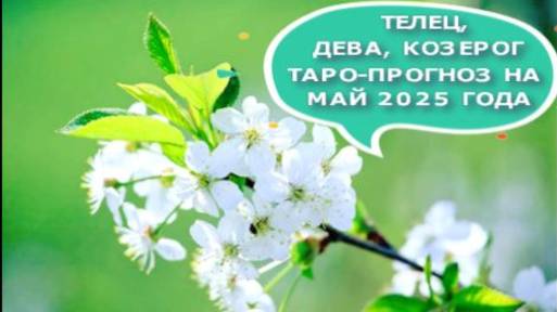 ТЕЛЕЦ, ДЕВА, КОЗЕРОГ ТАРО-ПРОГНОЗ НА МАЙ 2025 ГОДА