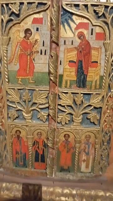 Царские врата алтарной преграды. Первая половина XVIII века.