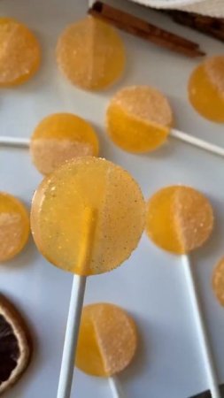 Orange Citrus Wassail lollipops #shorts