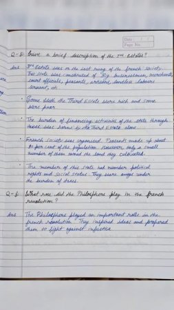 😀  class 9th history#👍🏽😍 chapter 1( The  France revolution) short answer question video🙏😀🤔😀
