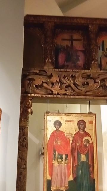 Алтарная преграда. (Иконостас). Первая половина XVIII века. Ионические острова.