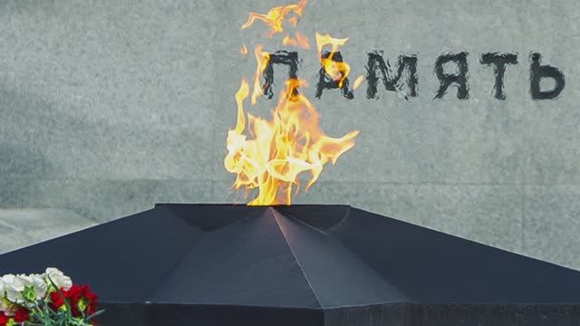Алексей Додатко на Дне памяти у Мемориала Победы