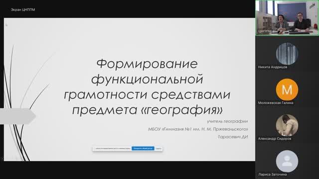 Формирование функциональной грамотности на уроках географии. Проблемы реализации