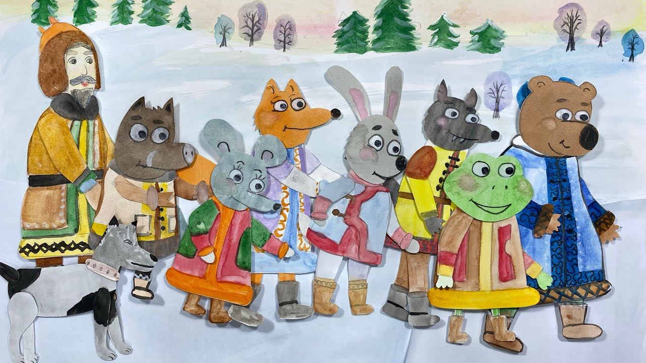 РУКАВИЧКА - Любимая народная сказка / делаем мультик своими руками