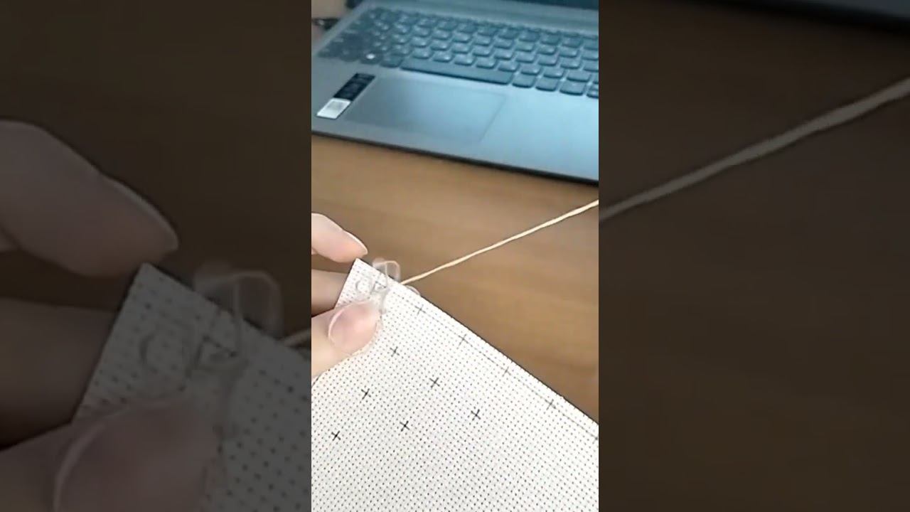 Вышиваю крестиком портрет первый день | #shorts #хобби #творчество