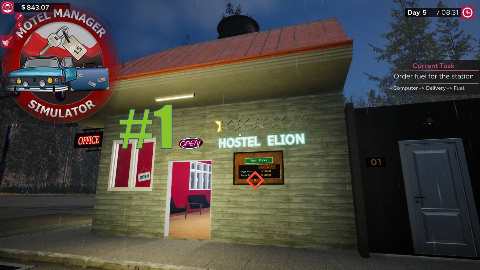 Открыл свой хостел  ► Motel Manager Simulator (Симулятор мотеля) #1