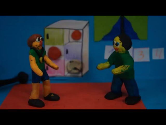 История про двух друзей / Мы за ЗОЖ /пластилиновый мультфильм/мультики своими руками