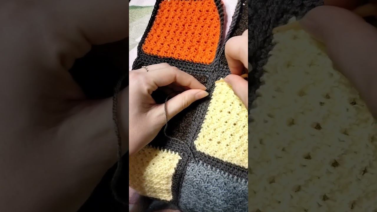 Вязание из квадратов. Часть 2 | #вязание #осень2023 #спицы #крючок #crochet